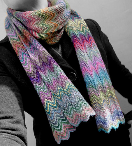 Ravelry: ZickZack Scarf pattern by Christy Kamm