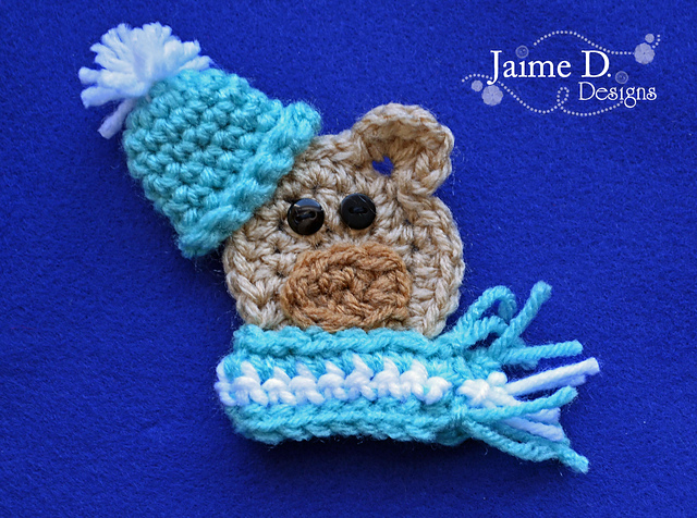 Ravelry: Winter Bear Ornament or Applique pattern by Jaime DeVries