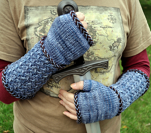 Ravelry: Battle Gauntlets pattern by Adrienne Lawrence
