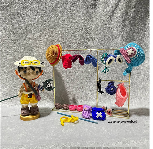 Ravelry: Monkey D. Luffy (One Piece) pattern by Amelia Kow