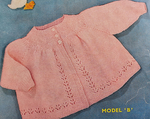 Ravelry: Model B - Matinee Jacket pattern by Sirdar