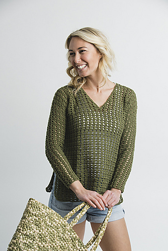Ravelry: Michigan Mesh Sweater pattern by Adinda Hening