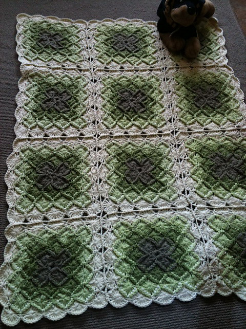 Ravelry: Hungarian Crocheted Squares Rug pattern by Jenny Wadsley-Brown