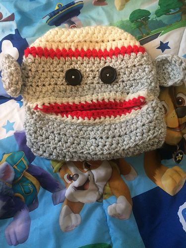 Ravelry: Sock Monkey Pajama Eater pattern by Jen Causley