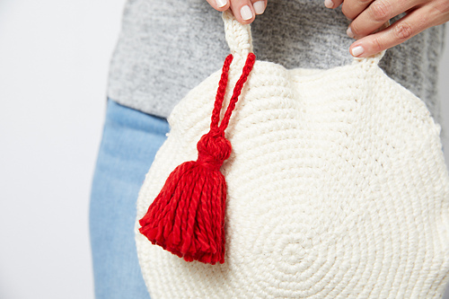 Ravelry: Round Crochet Bag with Tassel pattern by Jamey from Dabbles ...
