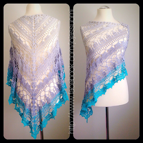 Ravelry: Color Flow Shawl pattern by Elena Madsen