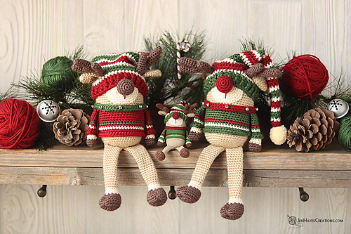 Ravelry: Reindeer Gnome pattern by Jen Hayes