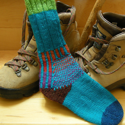 Ravelry: Wild Wool Trail Socks pattern by Jenjoyce Design