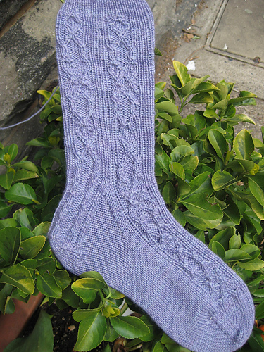 Ravelry: Twisted Diamond Socks pattern by Jennifer Burke