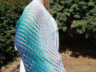 Ravelry: Diagonal Shells Wrap pattern by Jennifer Olivarez
