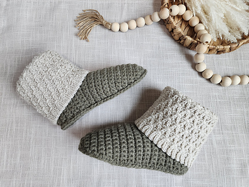 Ravelry: Fireside Crochet Slipper Boots pattern by Jennifer Renaud