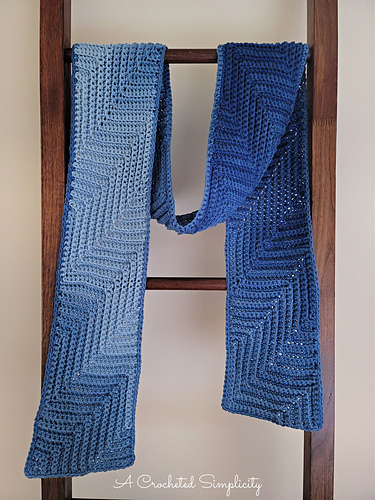 Ravelry: Diagonal Ripple Scarf pattern by Jennifer Renaud