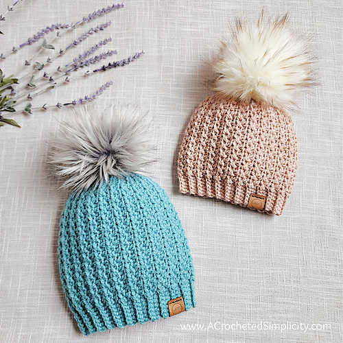 Ravelry: Short Row Crochet Beanie & Slouch pattern by Jennifer Renaud