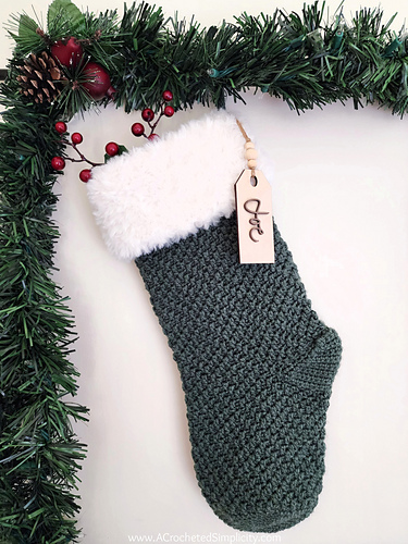 Ravelry: Stacked Diamonds Christmas Stocking pattern by Jennifer Renaud