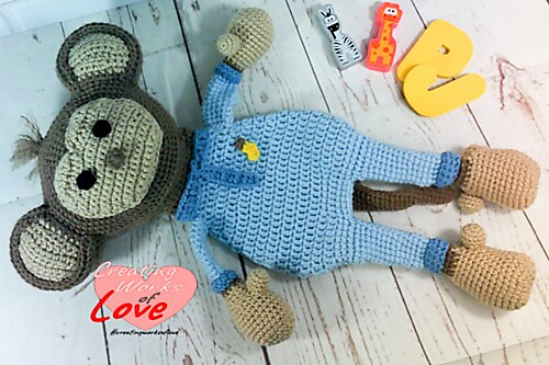 Ravelry: PJ Monkey Ragdoll Lovey pattern by Jennifer MacEwen