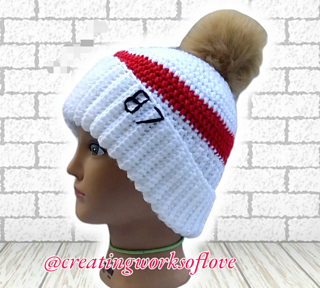 Ravelry: Chiefs inspired by Taylor Swift hat pattern by Jennifer MacEwen