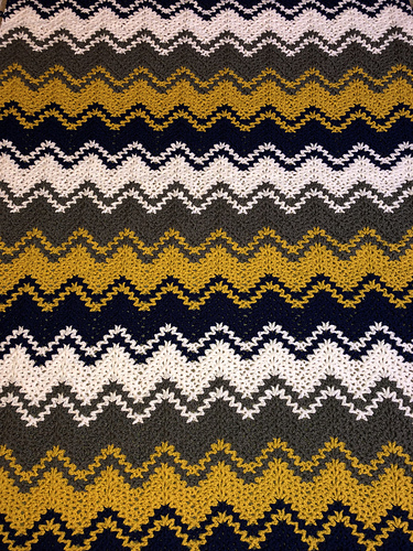 Ravelry: V-Stitch Ripple Afghan pattern by Kara Gunza