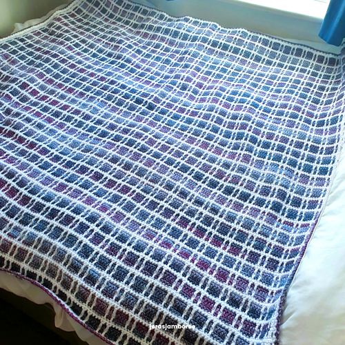 Ravelry: Fireside Plaid Blanket pattern by Sharon Goodwin
