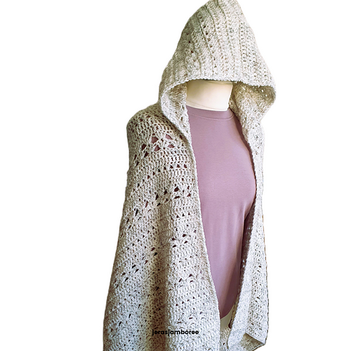 Ravelry: Selene Hooded Shawl pattern by Sharon Goodwin
