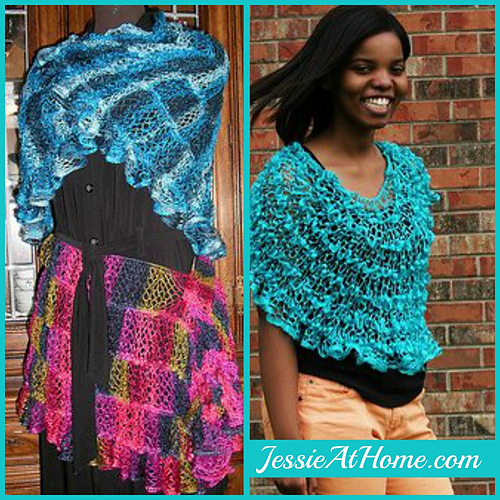 Ravelry: Natalie Crochet Net Shawl and Wrap pattern by Jessie Rayot
