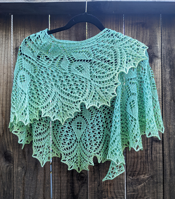 Ravelry: MKAL For the Trees Lace Shawl pattern by Anna Victoria