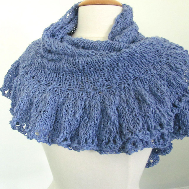 Ravelry: Knit Ruffle Border for Triangle Shawl pattern by Jill Tarabar