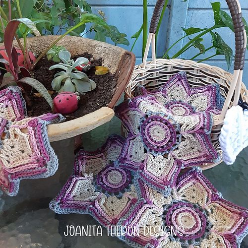 Ravelry: Passion Flower Throw pattern by Joanita Theron