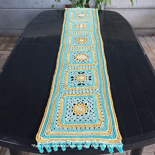 Ravelry: Hip Granny Square Table Runner pattern by Joanita Theron