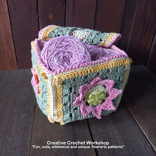 Ravelry: Hip Granny Square Gift Box pattern by Joanita Theron