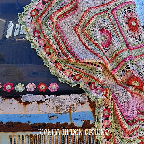 Ravelry: Annatjie's Garden Throw pattern by Joanita Theron