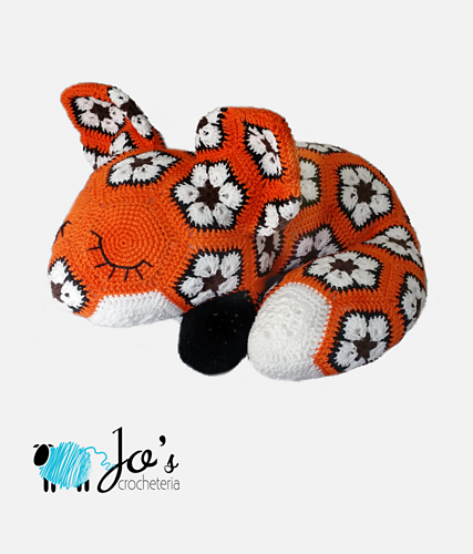 Ravelry: Megan the African Flower Fox pattern by JOs Crocheteria