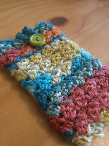 Ravelry: Sock Yarn Phone Cozy pattern by The Hippy Hooker