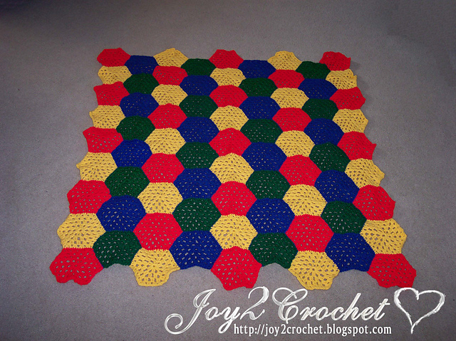 Ravelry: Bright Hexagon Afghan pattern by Melissa Joy