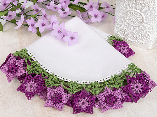 Ravelry: Pretty Posey Doily Edging pattern by Joyce Geisler
