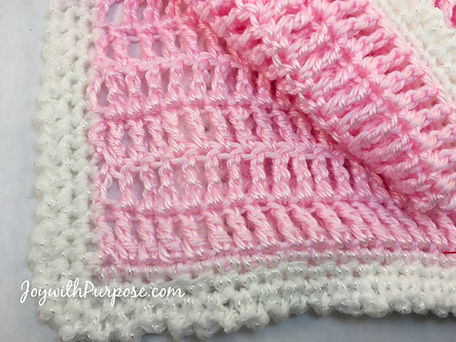 Ravelry: Crocheted Baby Doll Blanket pattern by Mary at JoywithPurpose