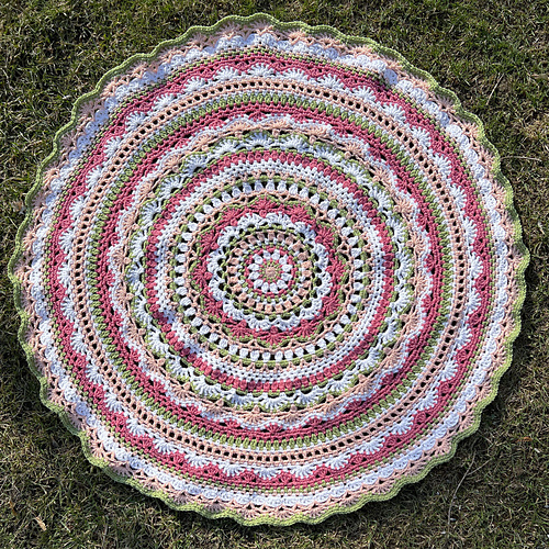 Ravelry: Mandala Bloom Throw pattern by Jane Snedden Peever