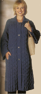 Ravelry: Blue Cable Coat pattern by Judy Furlong