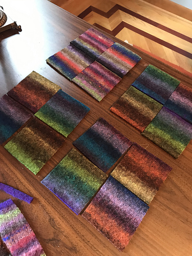 Ravelry: Rothko Felted Coasters pattern by Patricia Hart