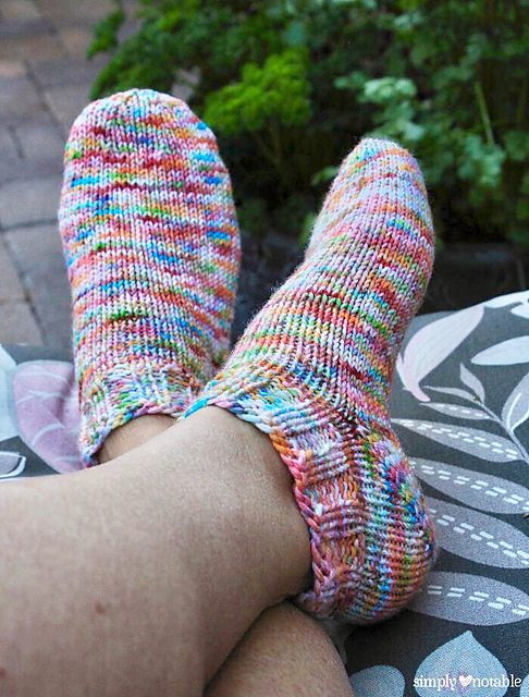 Ravelry: 2 Circ Sockettes pattern by Julie Tarsha