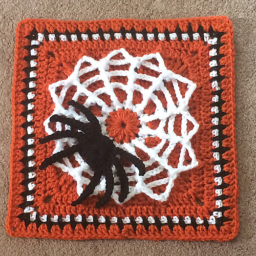 Ravelry: Spider Web Afghan Block pattern by Julie Yeager