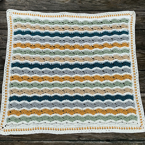 Ravelry: Ophelia Ripple Blanket pattern by Julie Yeager