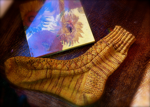 Ravelry: Gold Leaf Socks pattern by Julie Clare