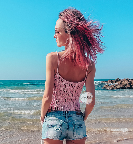 Ravelry: Lace cropped tank top pattern by Julie Malic