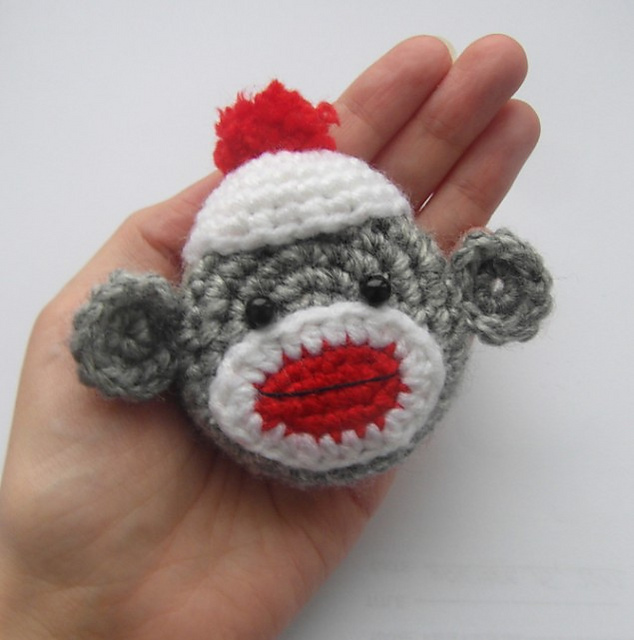 Ravelry: Sock monkey tape measure cover pattern by Justyna Kacprzak