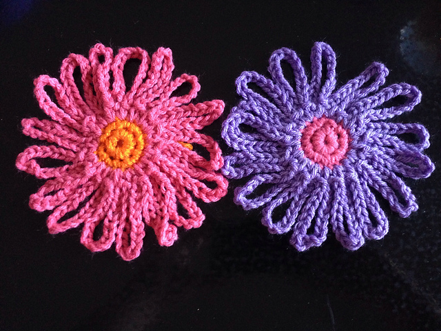 Ravelry: Long loop flower pattern by Dorling Kindersley