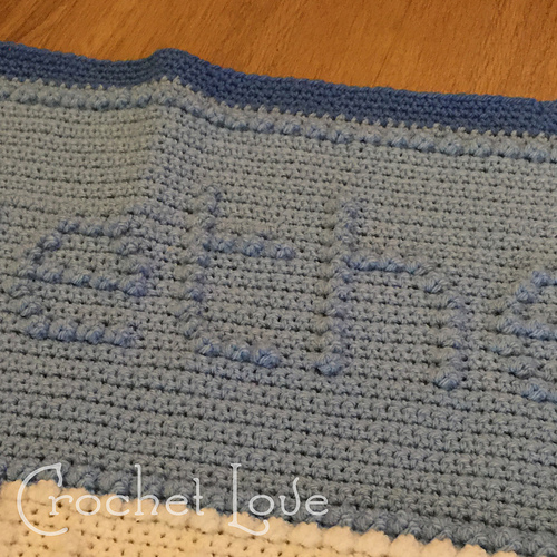 Ravelry: “FAMILY” Popcorn Stitch Baby Blanket pattern by Just Crochet Love