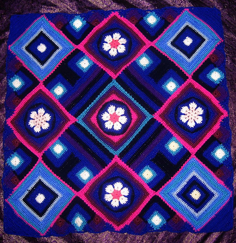 Ravelry: Justdunny's Blossom geometric afghan