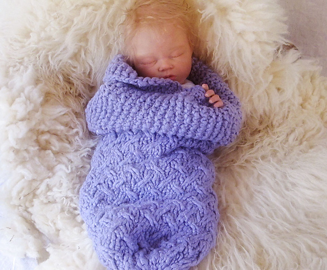 Ravelry: Lattice Baby Bunting pattern by Jess Wrobel