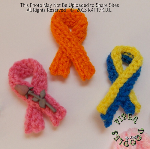 Ravelry: Awareness Ribbons pattern by K4TT