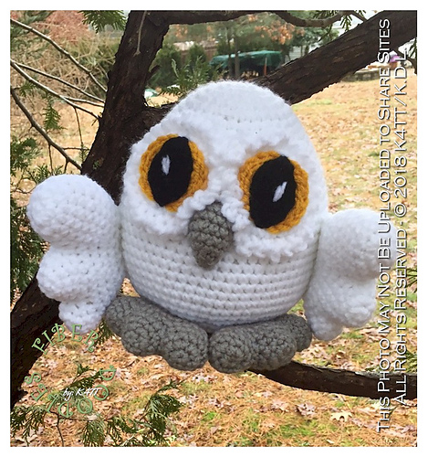Ravelry: Wizard’s Snowy Owl pattern by K4TT